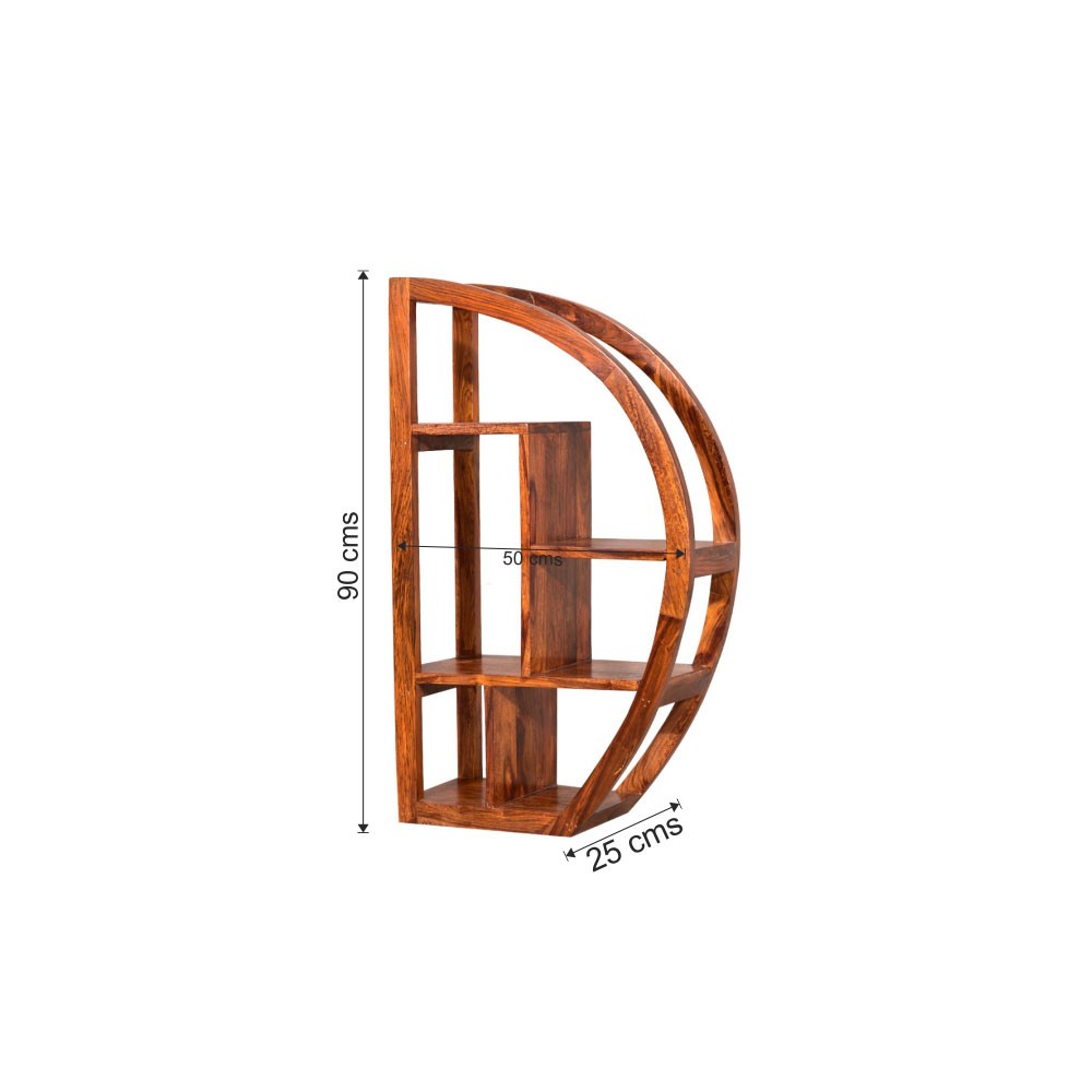 buy Moon Wooden Bookshelf online in india